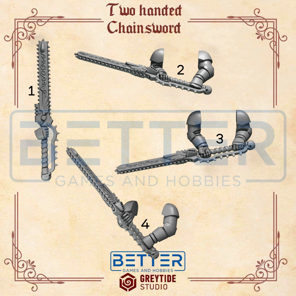 Two Handed Chainswords - Crimson Lords – Better Games and Hobbies