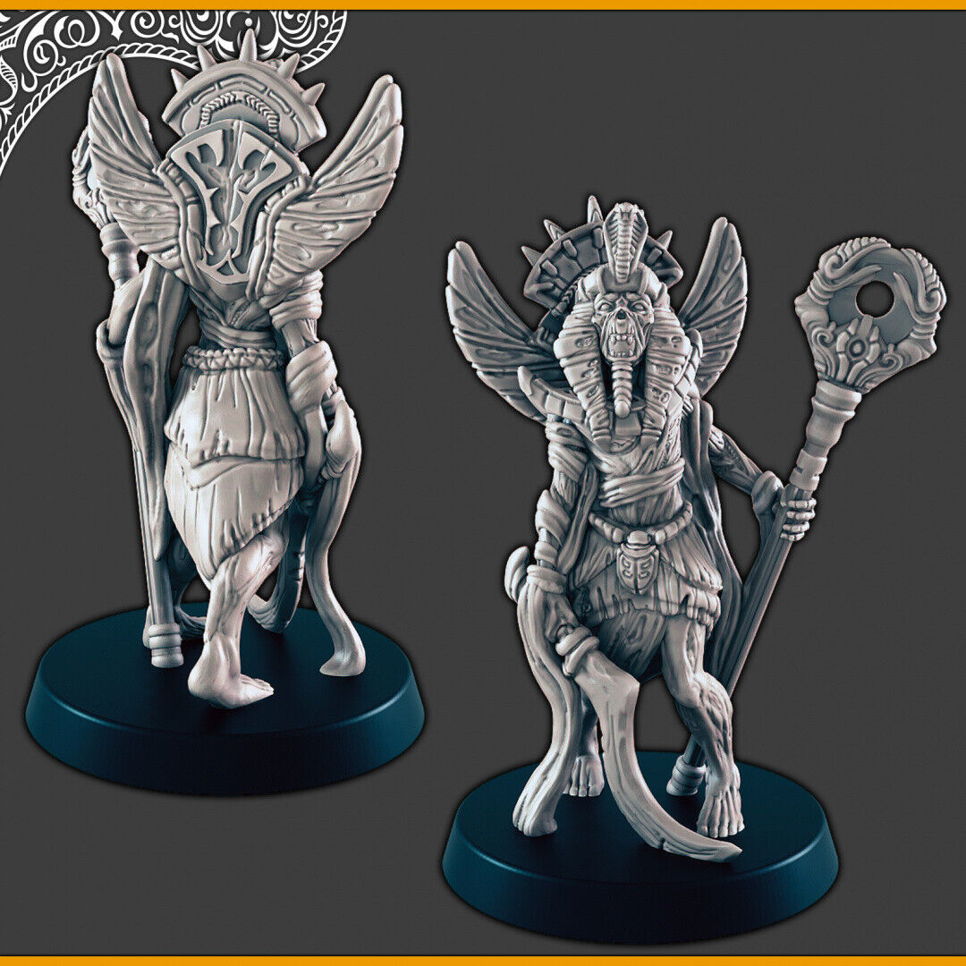 Mummy Lord - 28mm scale 3d printed miniatures for fantasy wargaming RP ...