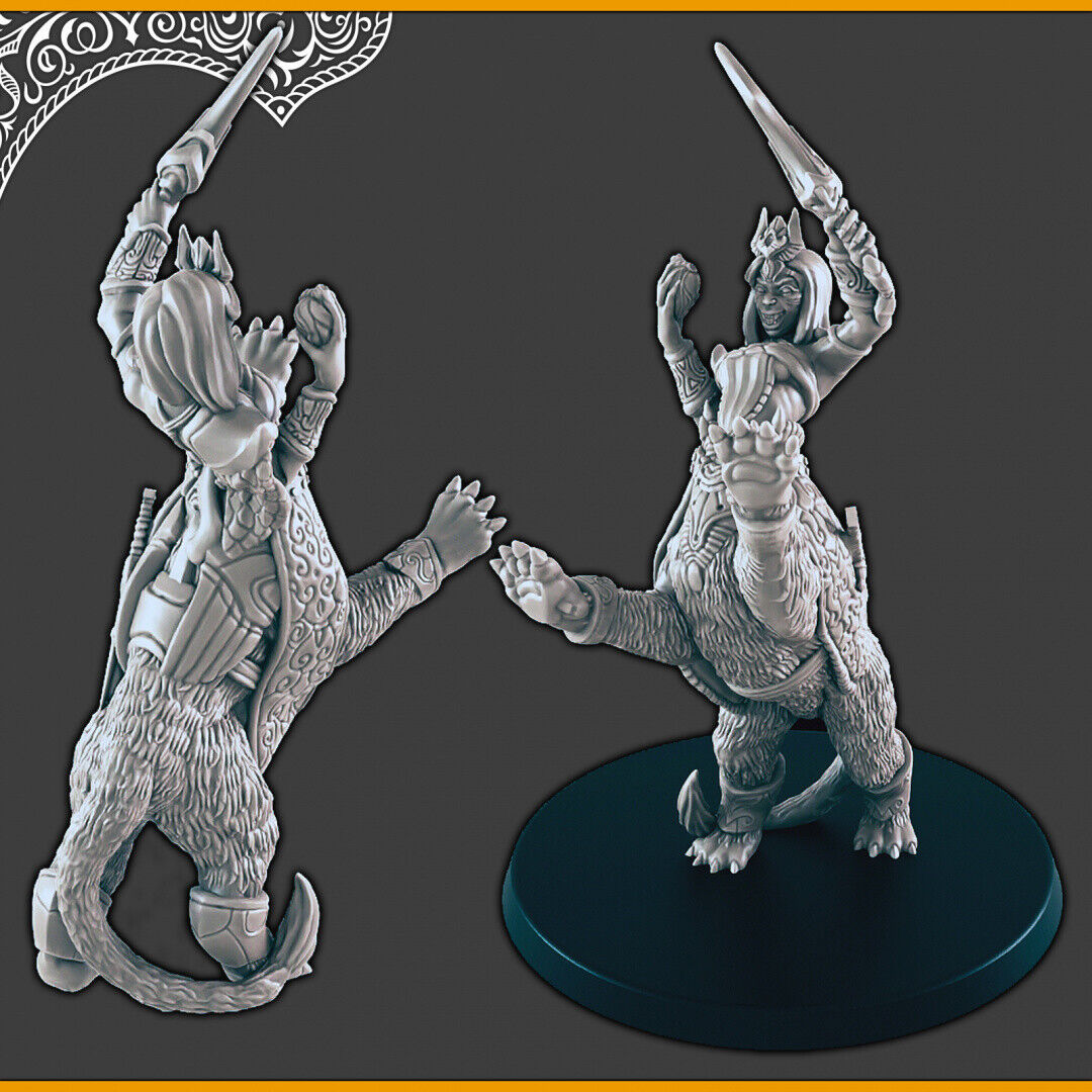 Lamia - 28mm scale 3d printed miniatures for fantasy wargaming RPG ...
