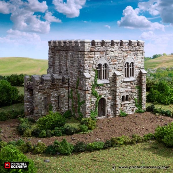 Norman Square Keep - (28, 15 or 10mm scale) - King and Country – Better ...